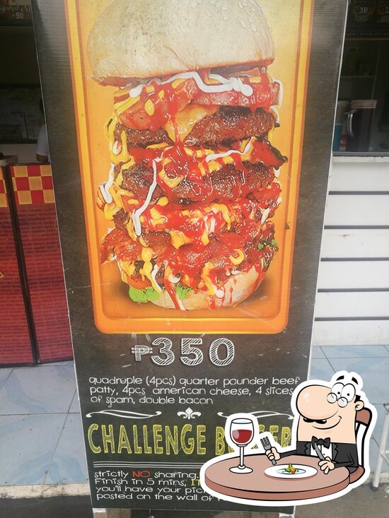 Menu at Burger Bites cafe, General Trias, 8W77+WR9