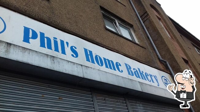Menu at Phils home bakery, Gourock
