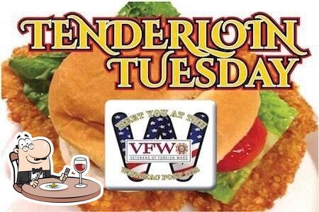 Menu at VFW Winamac Post 1728 pub & bar, Winamac