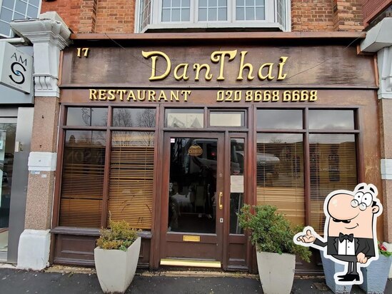 Menu at Dan Thai restaurant, Purley, 17 Purley Rd
