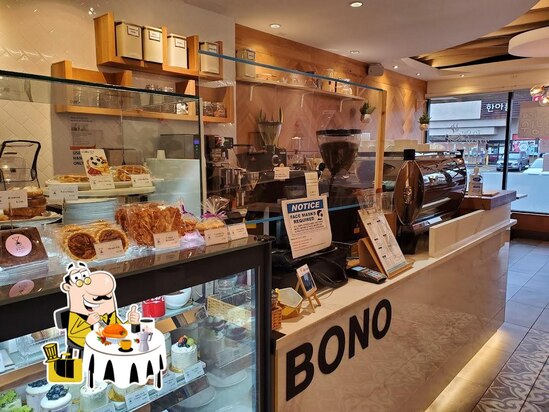 Menu at Cafe Bono, Coquitlam