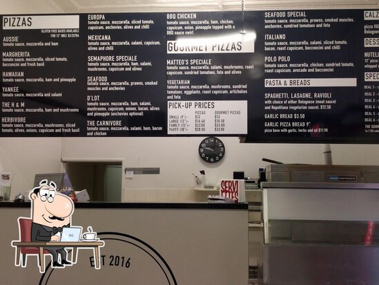 Semaphore Pizza Bar, Semaphore - Restaurant menu, prices and reviews