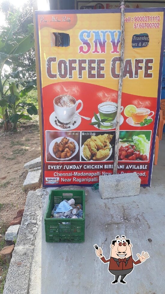 Menu at Snv coffee cafe, Punganur