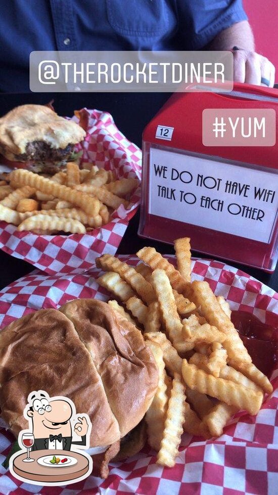 Menu at Rocket Diner restaurant, Blountville