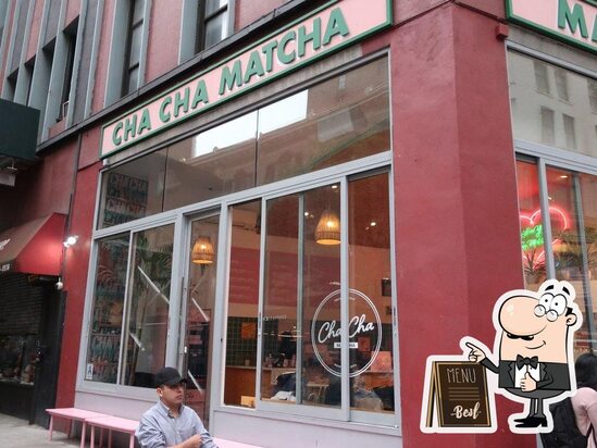 Menu at Cha Cha Matcha (NoMad) cafe, New York City, Broadway