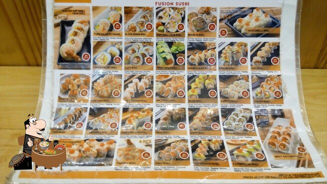 Menu at Peco Peco Sushi Take Away restaurant, Malang, Mal Olympic Garden