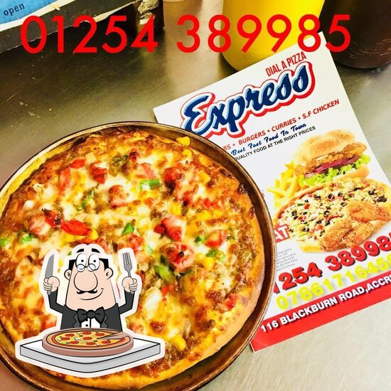 Menu at Express Pizza fast food, Accrington
