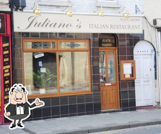 Menu at Juliano's restaurant, Grantham