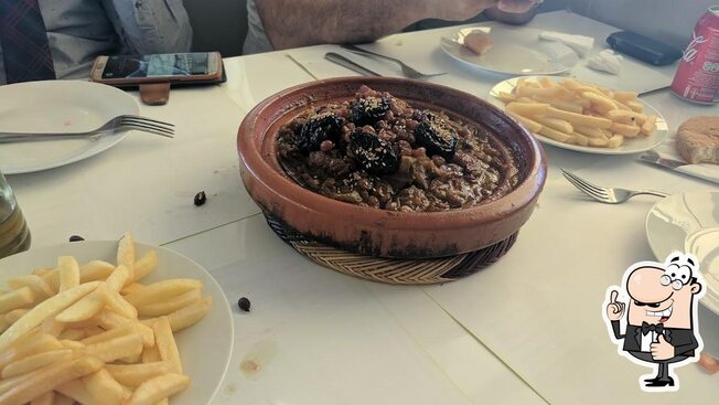 Menu at Oasis Café Tafernout restaurant, Morocco, Q3C5+V7H