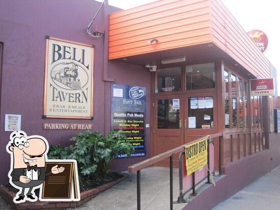 Menu at Bell Tavern restaurant, Belgrave