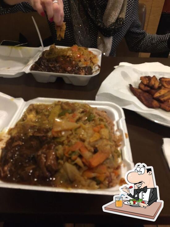 Menu at Irie Island Jamaican restaurant, Canton