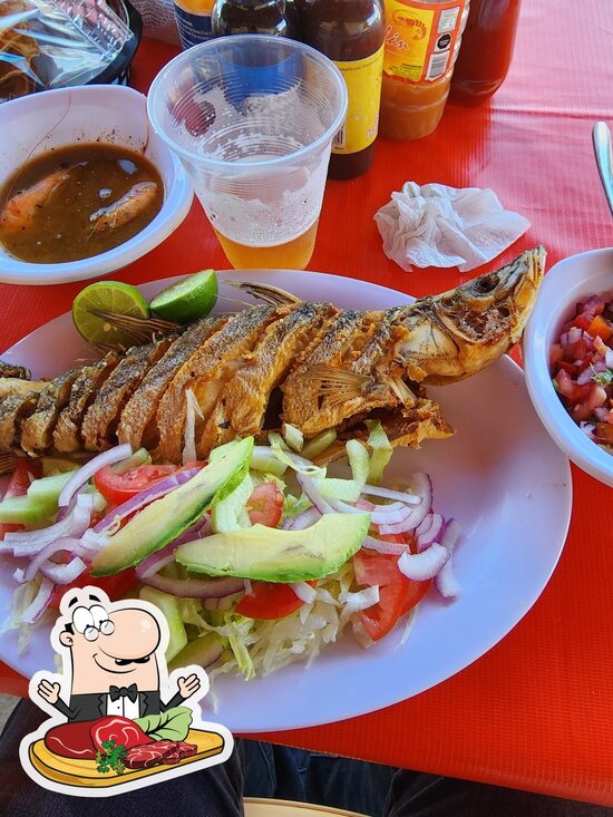 Menu at Mariscos Prado Bonito restaurant, Mazatlán