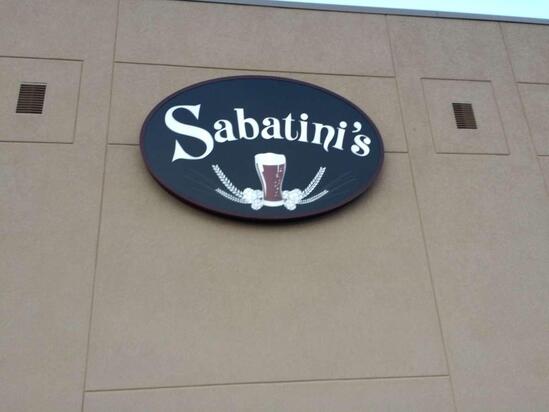 Menu at Sabatini’s Pizza pizzeria, Exeter, Wyoming Ave