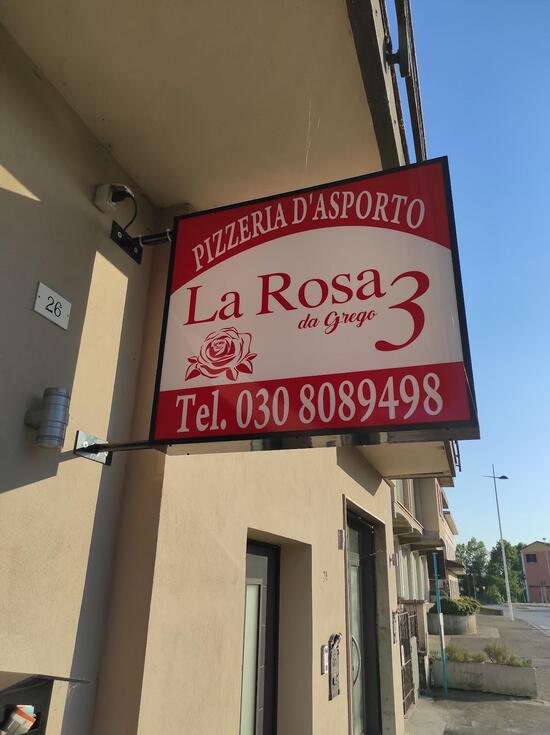 Menu da Pizzeria La Rosa da Grego, Capriano del Colle