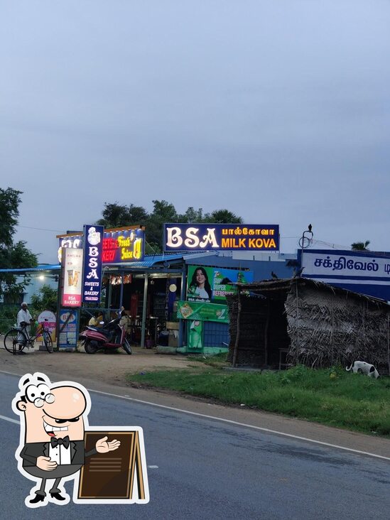 Menu at BSA Milk kova Sweets Bakery & Coffee Bar, Gudiyattam
