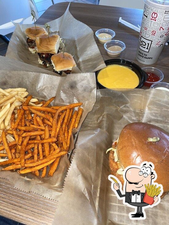 Menu at Burger 21 restaurant, Orland Park