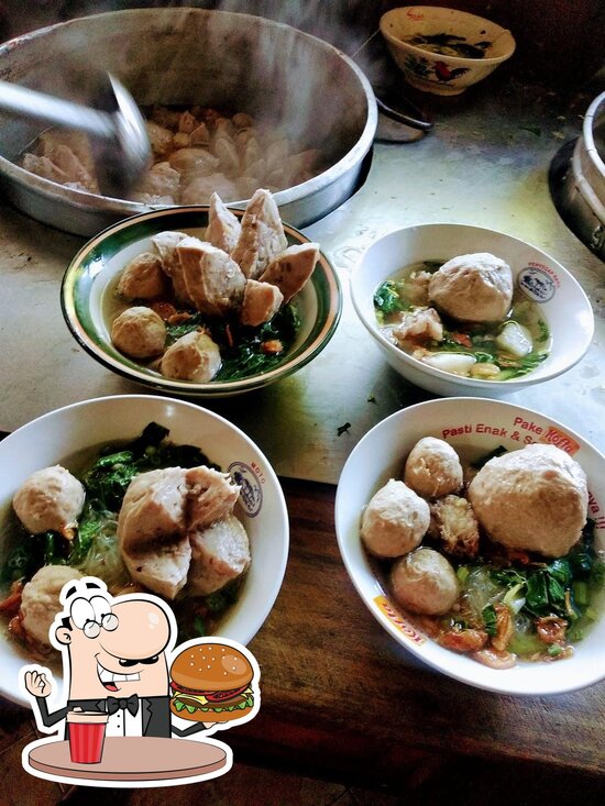 Menu at Bakso Alli restaurant, South Jakarta
