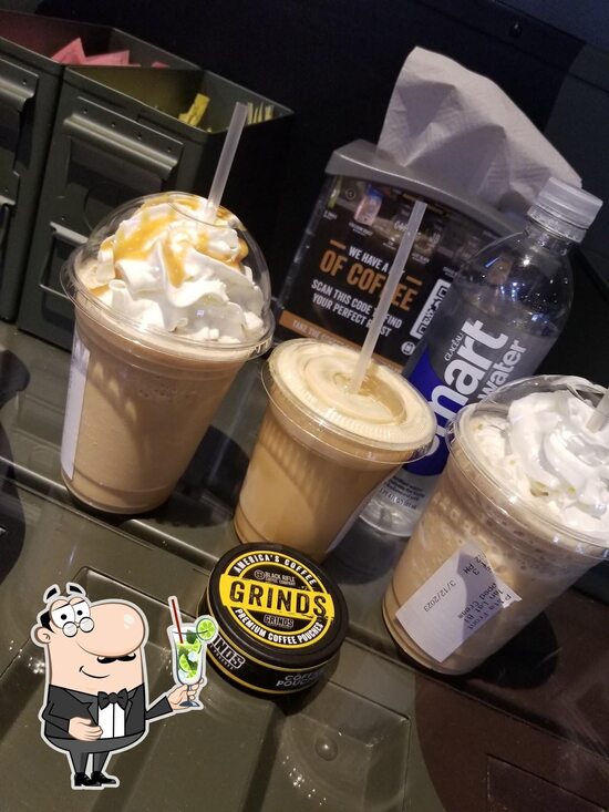 Menu at Black Rifle Coffee Company, Waco