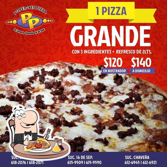 Poper Yes Pizza, Ciudad Juarez - Menú del restaurante, precios y reseñas