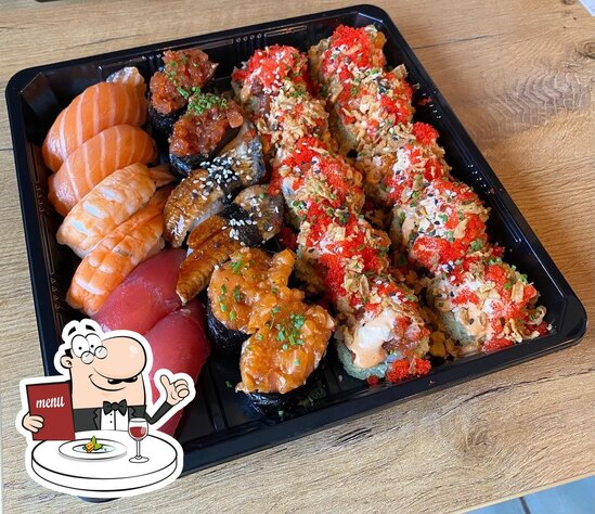 Menu at Sushi Poke Go restaurant, Bydgoszcz