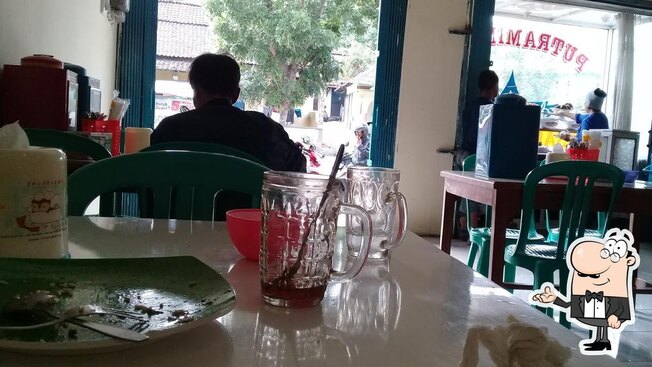 Menu at Padang restaurant Putra Minang, Semarang, Jalan Elang Raya