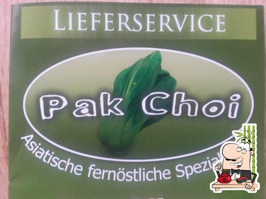 Menu at Pak Choi restaurant, Germany
