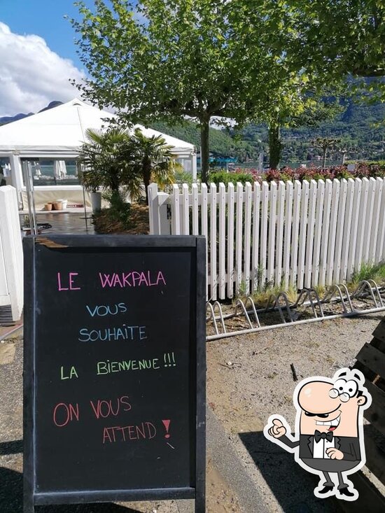 Menu at LE WAKPALA restaurant, bar à cocktails et plage privée, Duingt