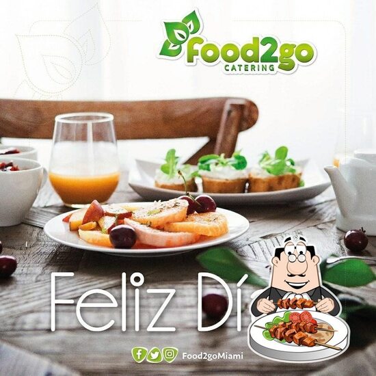 Menu at Food2go Miami restaurant, Miami
