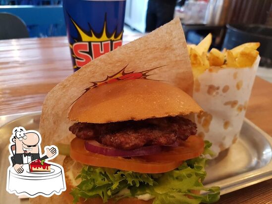 Menu at Super Hero Burger Torget restaurant, Trondheim