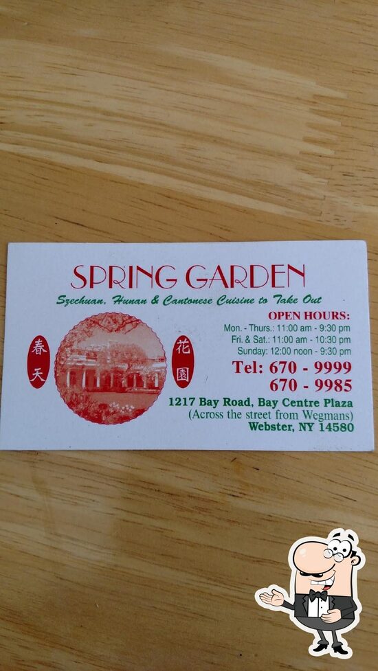 Spring Garden, Rochester - Restaurant menu, prices and reviews