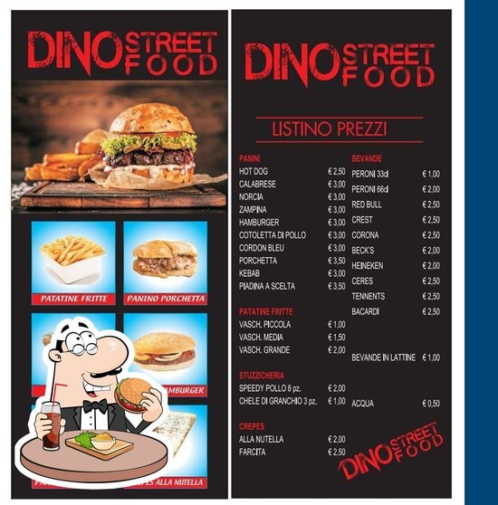 Menu at DINO Street Food, Modugno