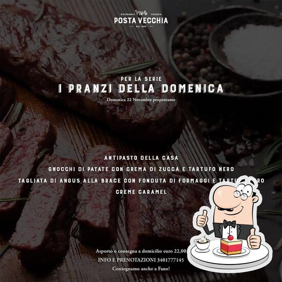 Menu at Ristorante Posta Vecchia, Calcinelli