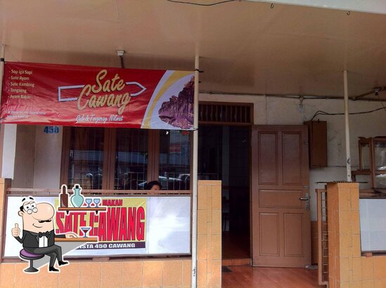Menu at Sate Cawang restaurant, East Jakarta, Jl. Otto Iskandardinata ...