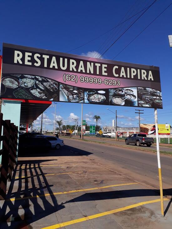 Menu em Restaurante caipira, Itaberaí