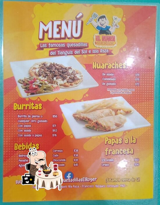 "El Roger" Quesadillas, Guadalajara - Menú del restaurante, precios y ...