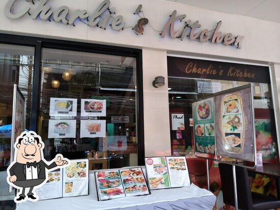 Menu at Charlies Kitchen restaurant, Bangkok
