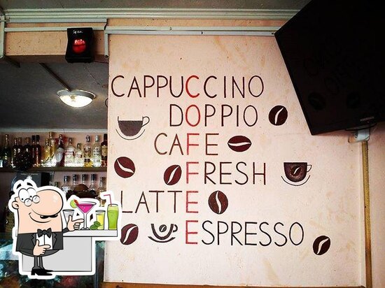 Carta del pub y bar Coffee break, Kurajovo