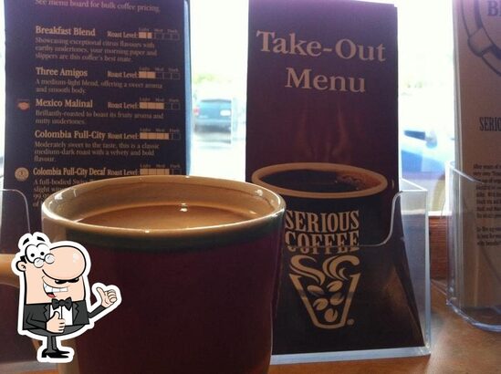 Menu at Serious Coffee, Courtenay
