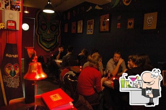 Menu at La Lucha Libre pub & bar, Paris