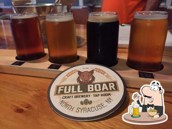 Menu at Full Boar Craft Brewery pub & bar, North Syracuse