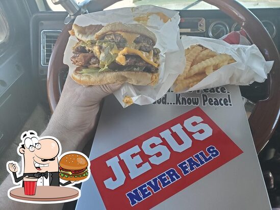 Menu at J J's Jumbo Burgers restaurant, Portales