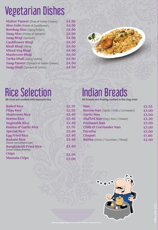 Menu at New Holland Restaurant, Oldham