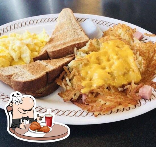 Menu at Waffle House restaurant, Tampa, US-301