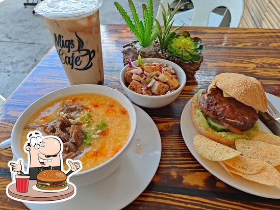 Menu at migs cafe, Silang