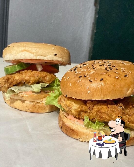 Menu at Burger Bytes restaurant, Cebu City