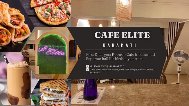 Menu at Cafe Elite, Baramati