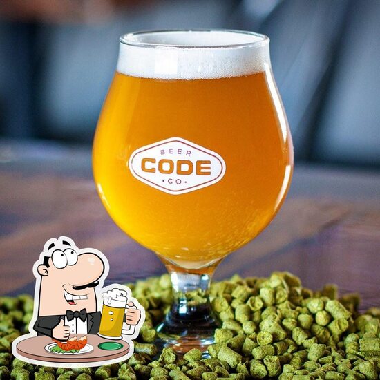 Menu at Code Beer Company, Lincoln
