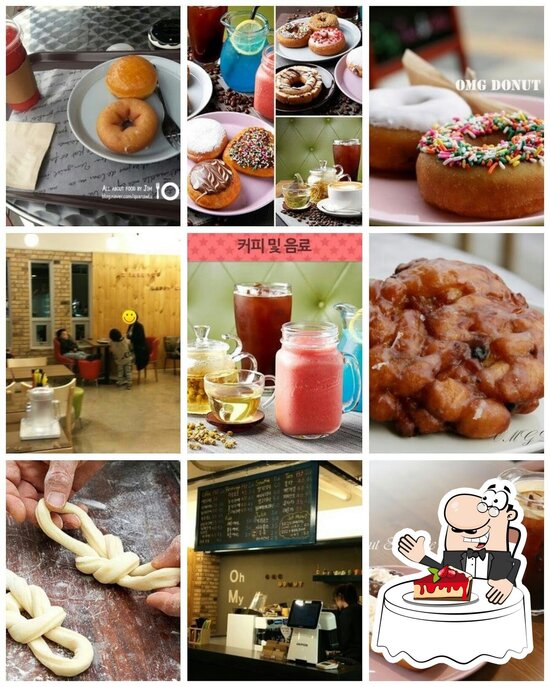 Menu at omg donuts cafe, Namyangju-si
