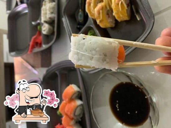 Menu at Ebi sushi restaurant, Kazan, Yamasheva Avenue