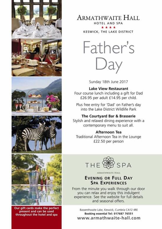 Carta del pub y bar Armathwaite Hall Hotel & Spa, Bassenthwaite